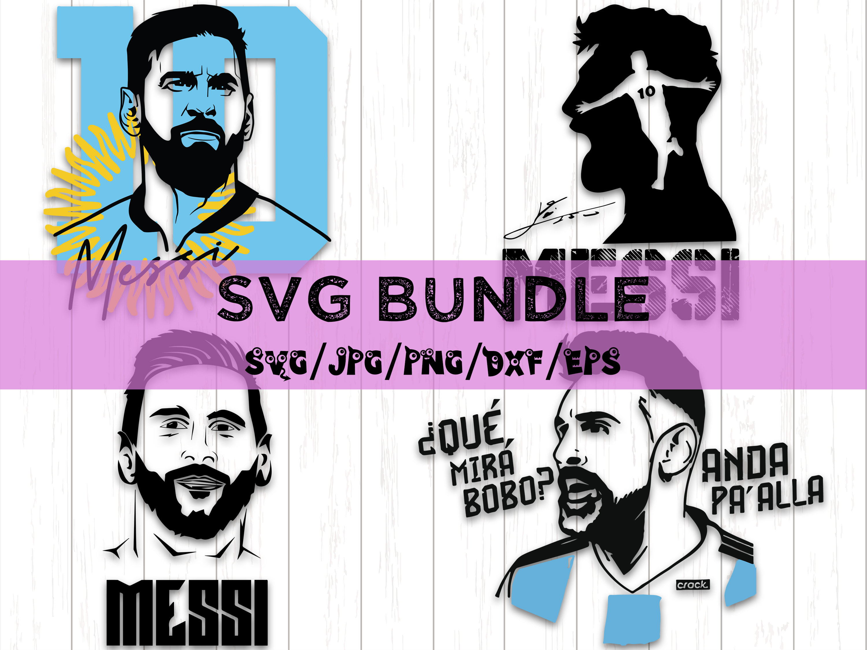 Lionel Messi Bundle SVG, Messi Football MEGA BUNDLE, 77 Designs Lionel ...