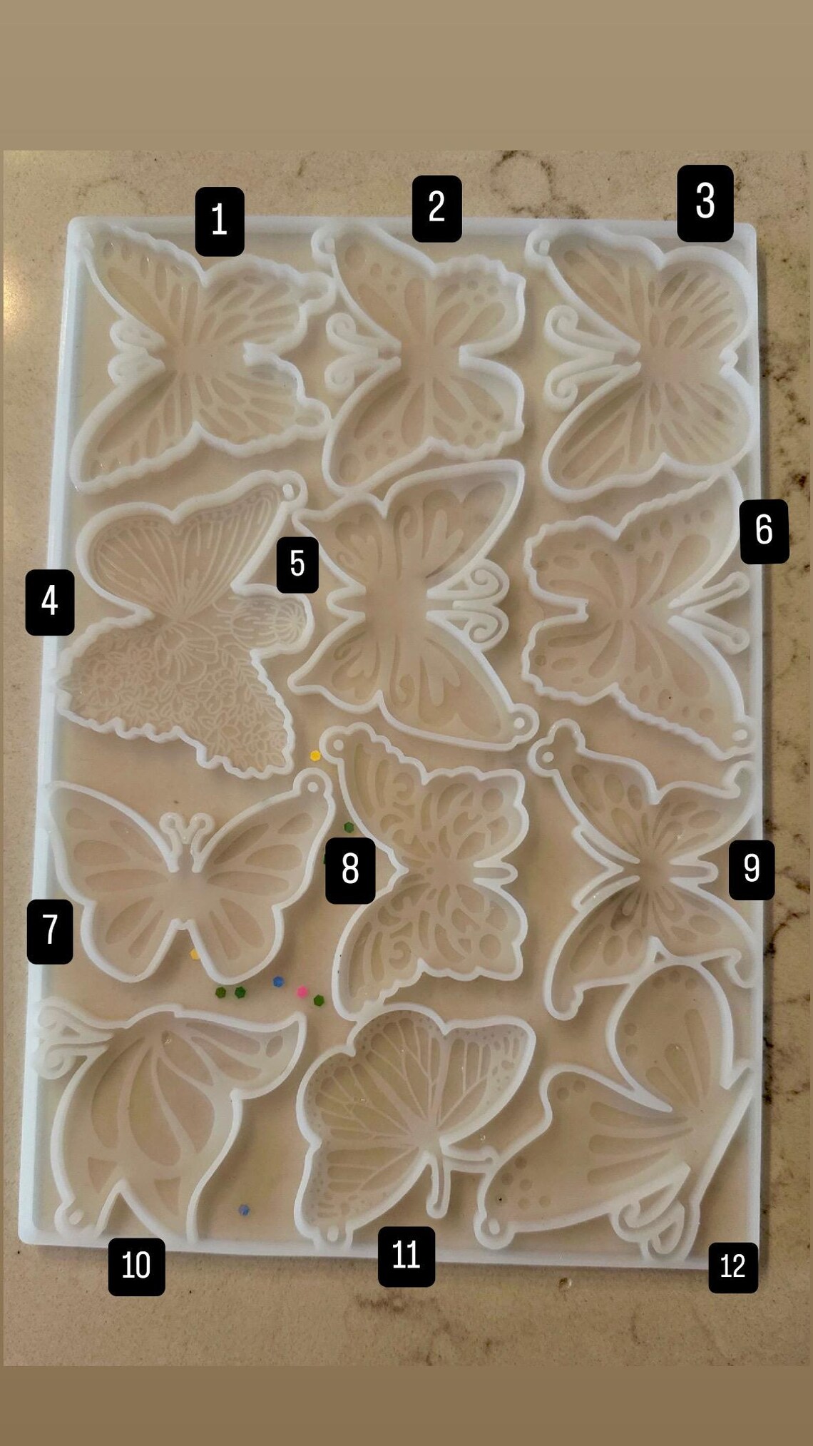 Memory Flower Resin Butterfly Ornament - Etsy