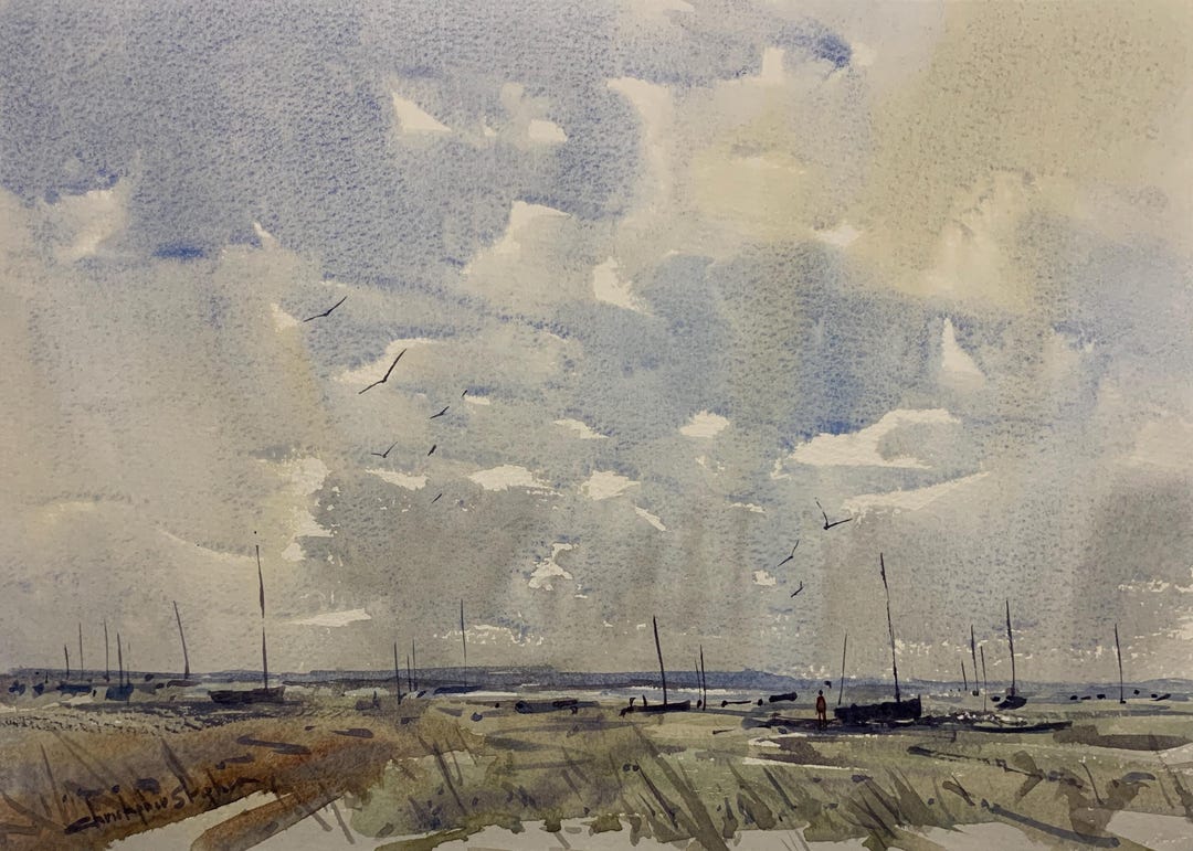 Original Watercolour Painting With Pre-cut Mount. by Christopher ...