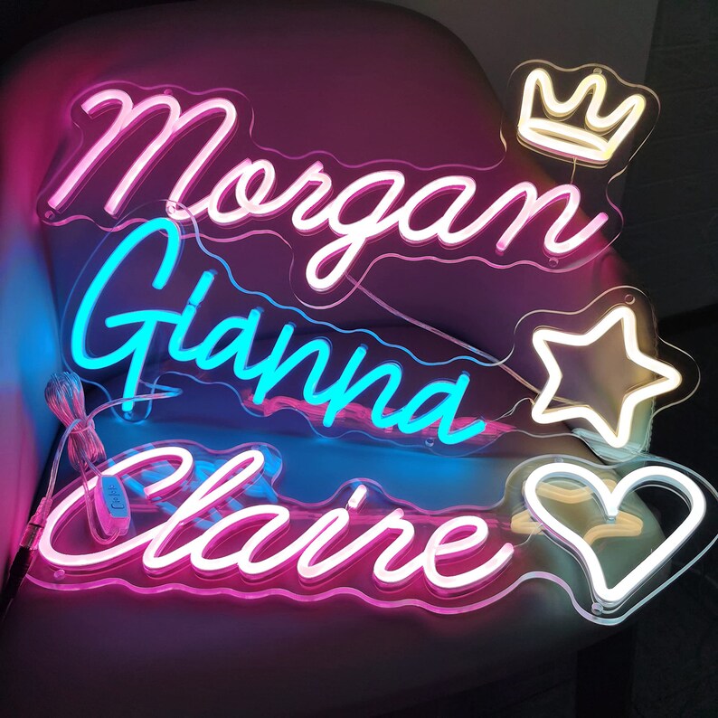 Custom Neon Sign Custom Name Neon Sign Room Decor LED - Etsy