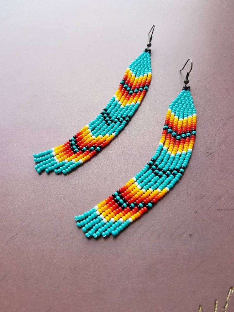 Southwest Design Earrings Native American Style Earrings - Etsy