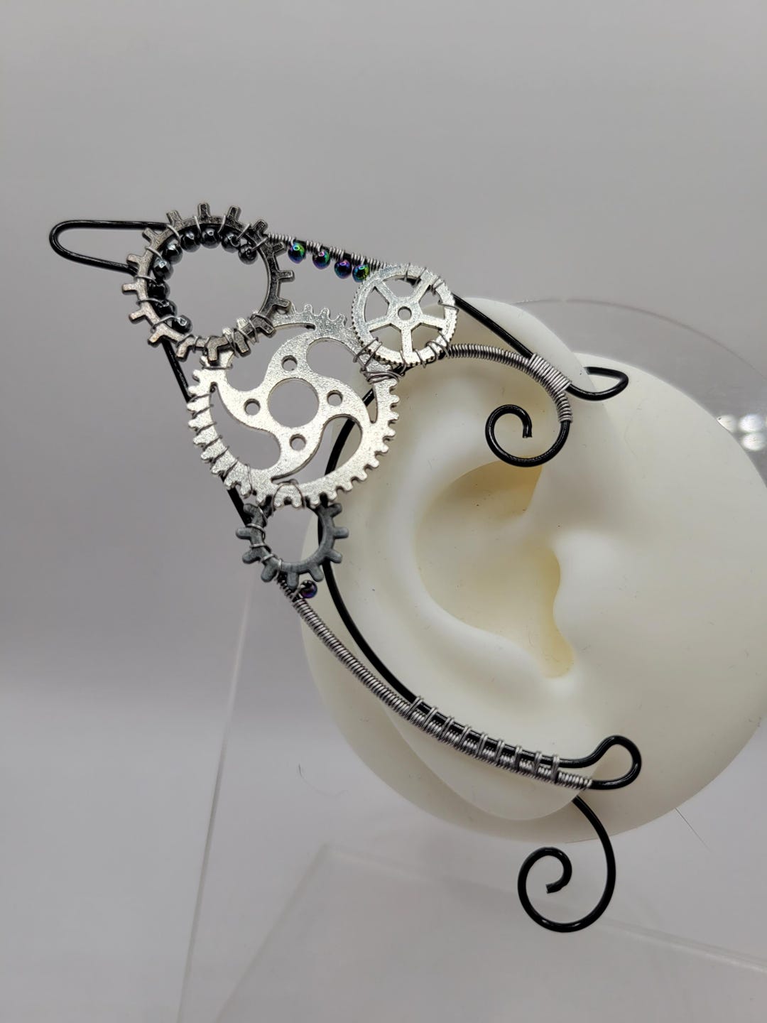 Gothic Elf Ear Set, Nonpierced Ear Cuffs, Steampunk Ears - Etsy