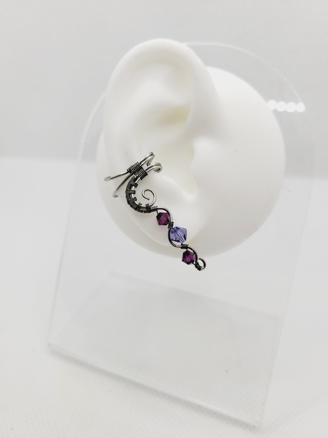 Crystal Ear Cuff - Etsy