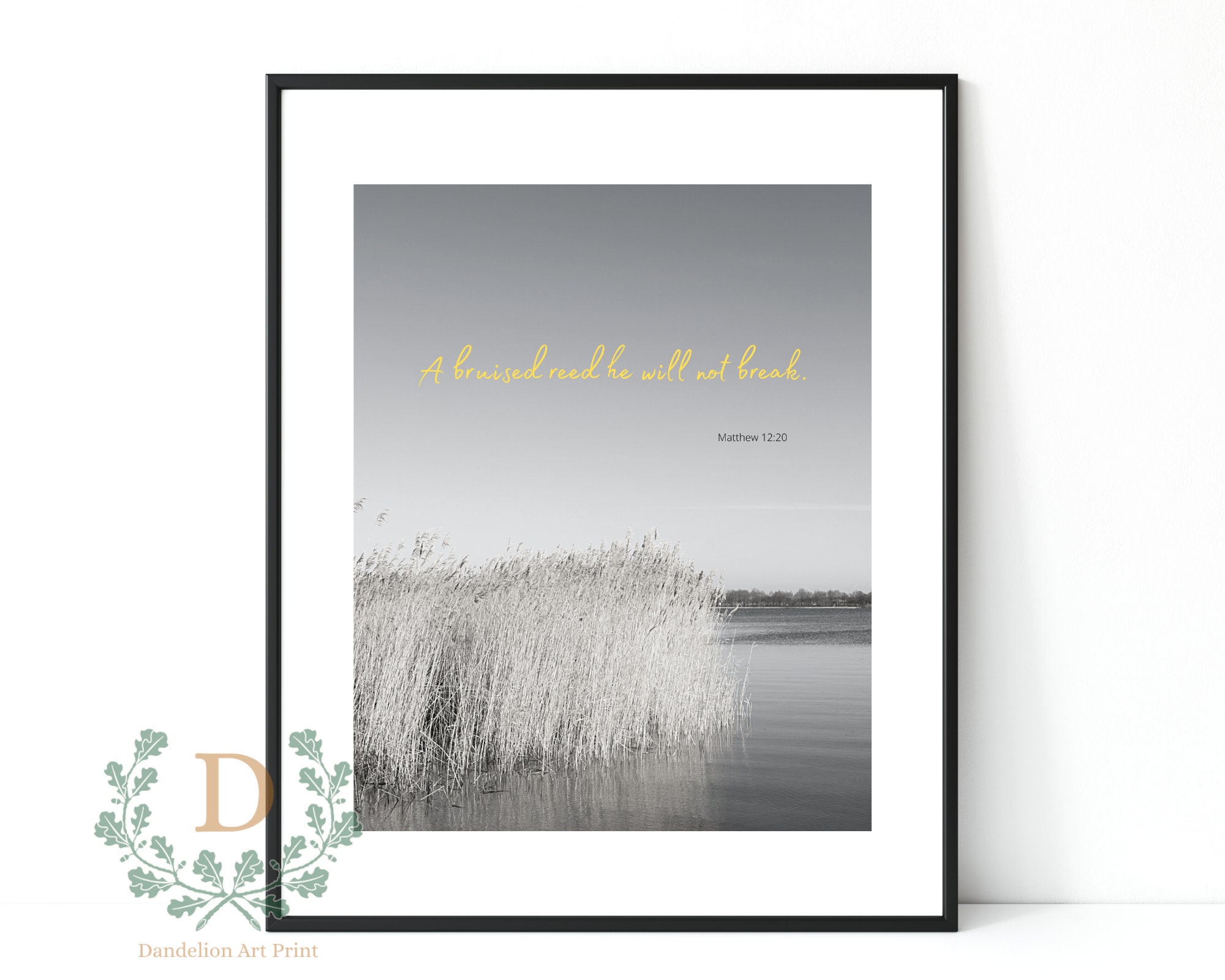 A Bruised Reed He Will Not Break matthew 12:20 Bible Verse - Etsy