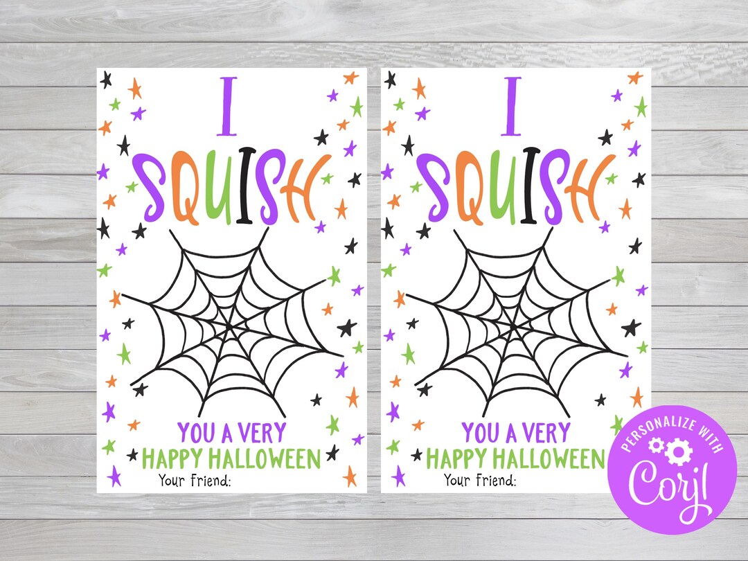 I Squish You A Happy Halloween Tags - Squishy Halloween Tag - Squish ...