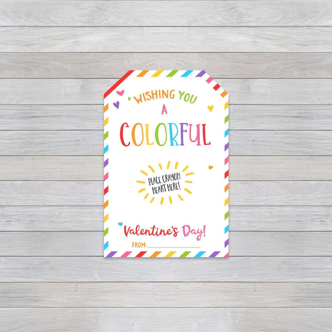 Wishing You A Colorful Valentine's Day Cards, Color Your Heart Out ...