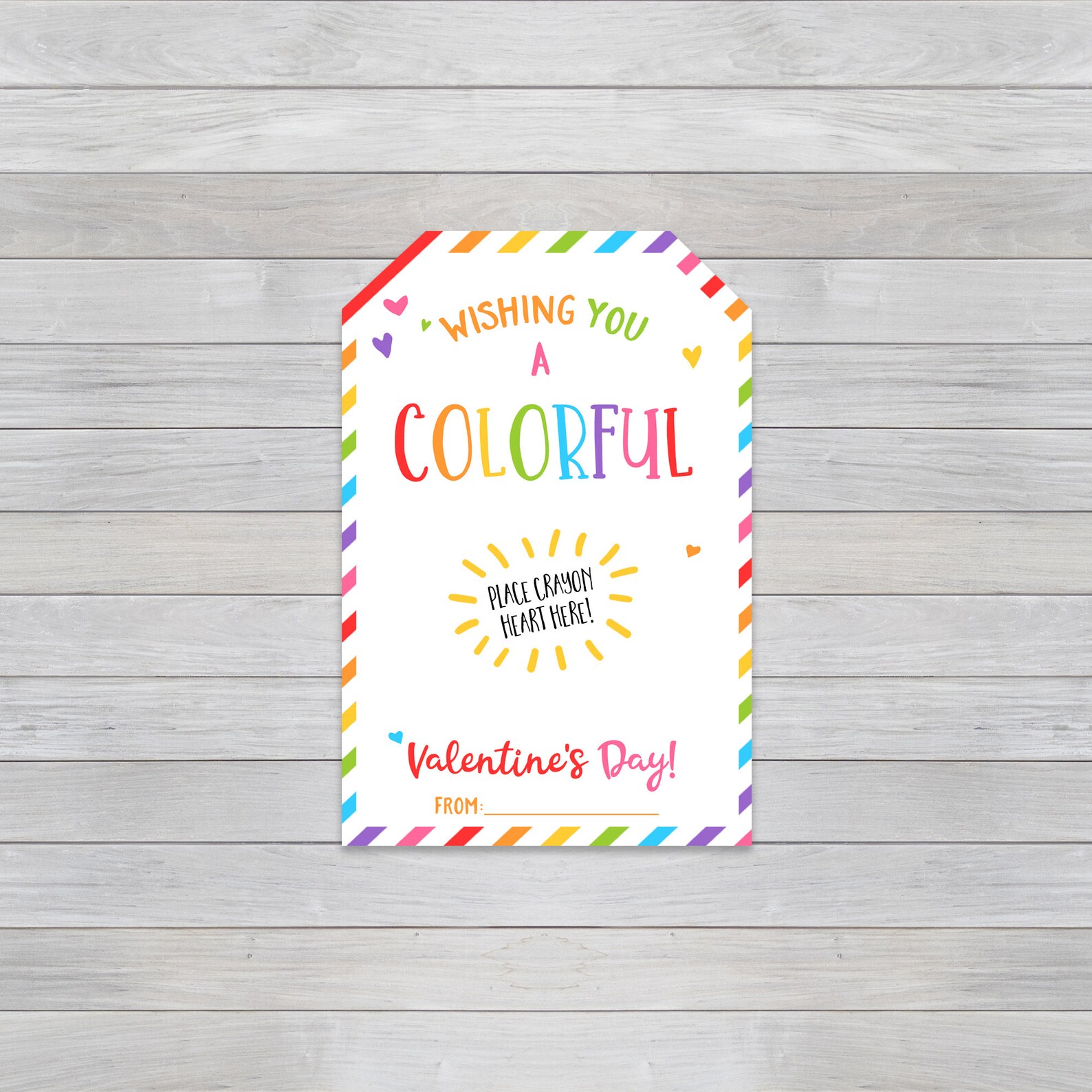 Wishing You A Colorful Valentine's Day Cards, Color Your Heart Out ...