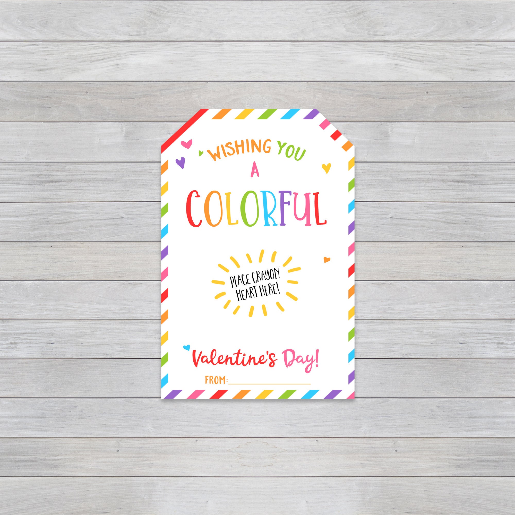 Wishing You A Colorful Valentine's Day Cards, Color Your Heart Out ...