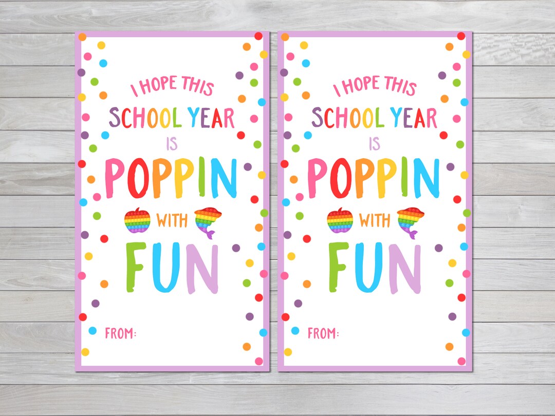I Hope This School Year is Poppin With Fun Tags - Back to School Tags ...