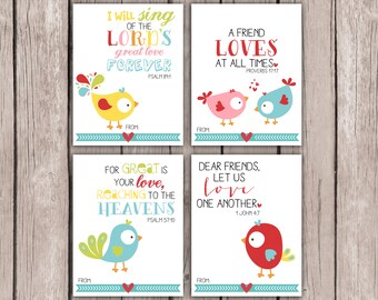 God's Love Scripture Prayer Card Set, Bible Verse Valentine Cards ...