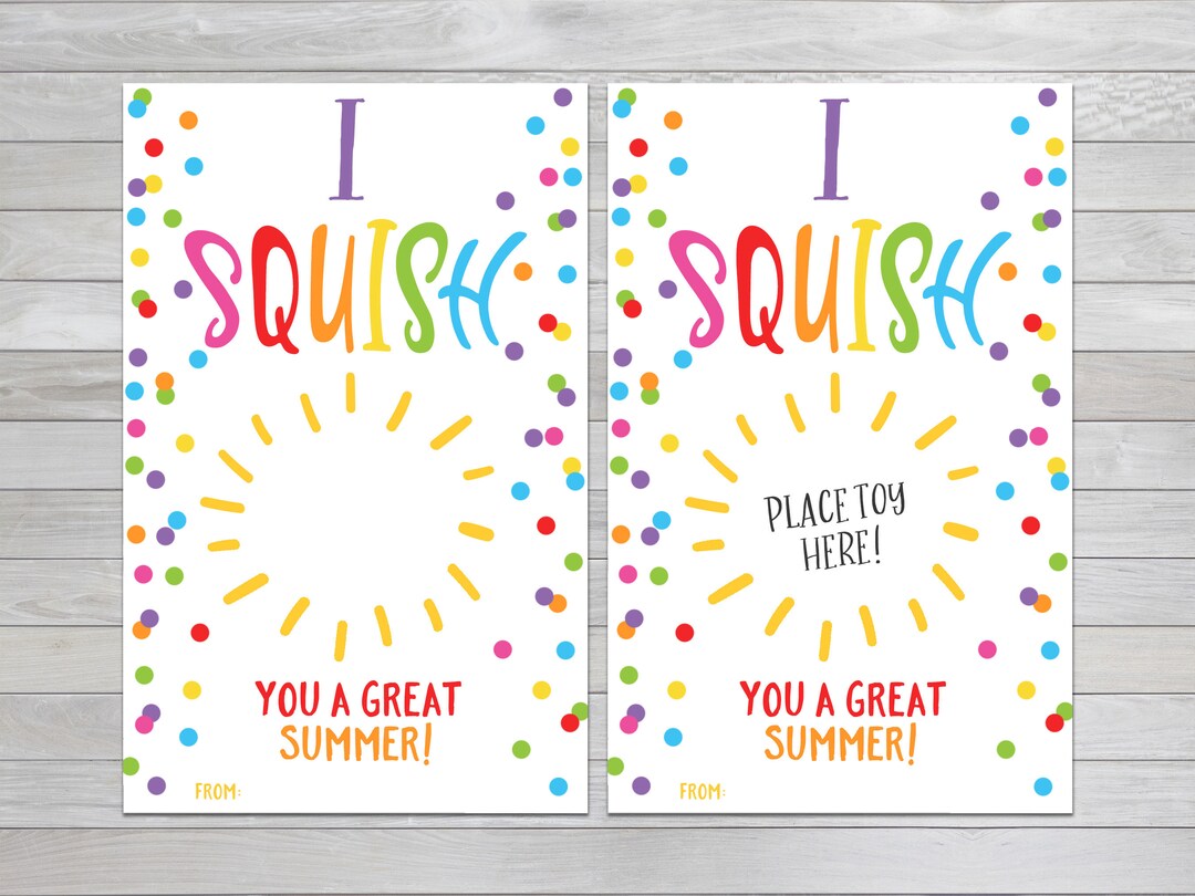 I Squish You A Great Summer Tags - I Wish You a Great Summer Tags - End ...