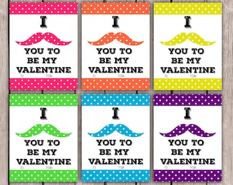Mustache Valentine | Etsy
