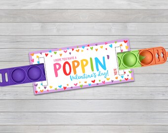 Pop It Printable Valentine - Etsy