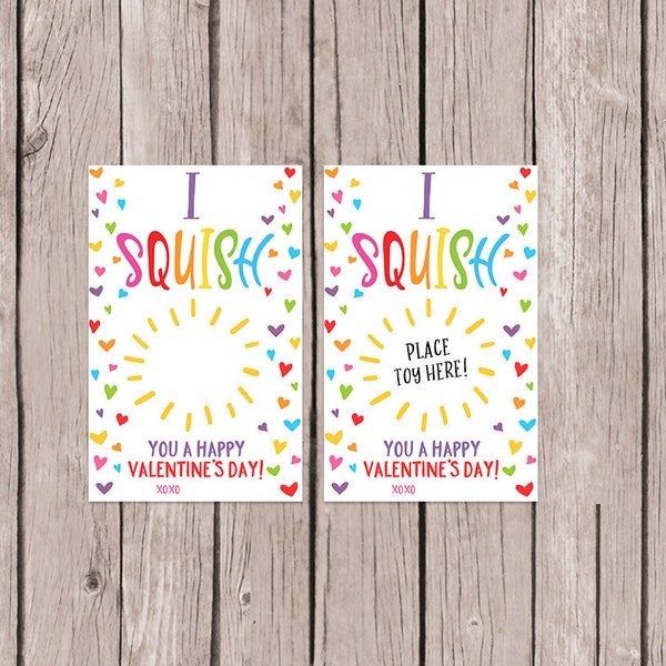 Squishy Valentine Card - Etsy