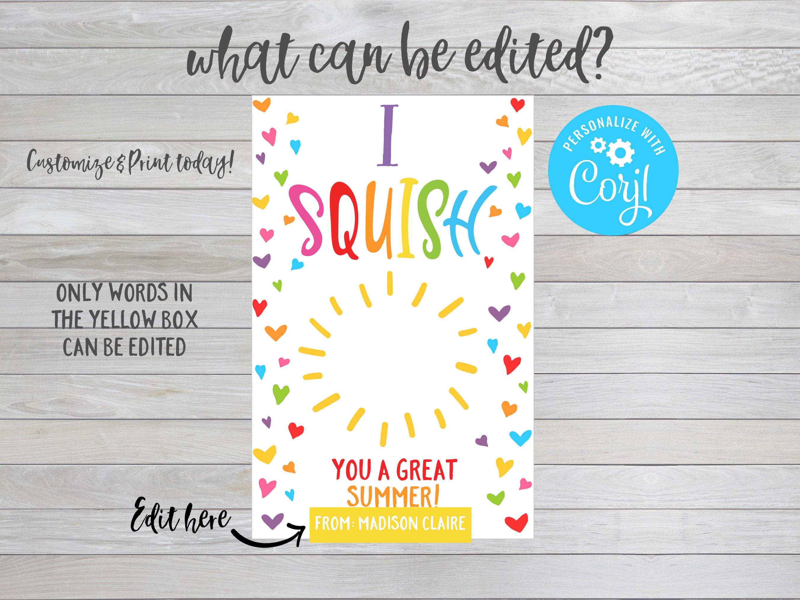 I Squish You A Great Summer Tags I Wish You a Great Summer Tags End of ...