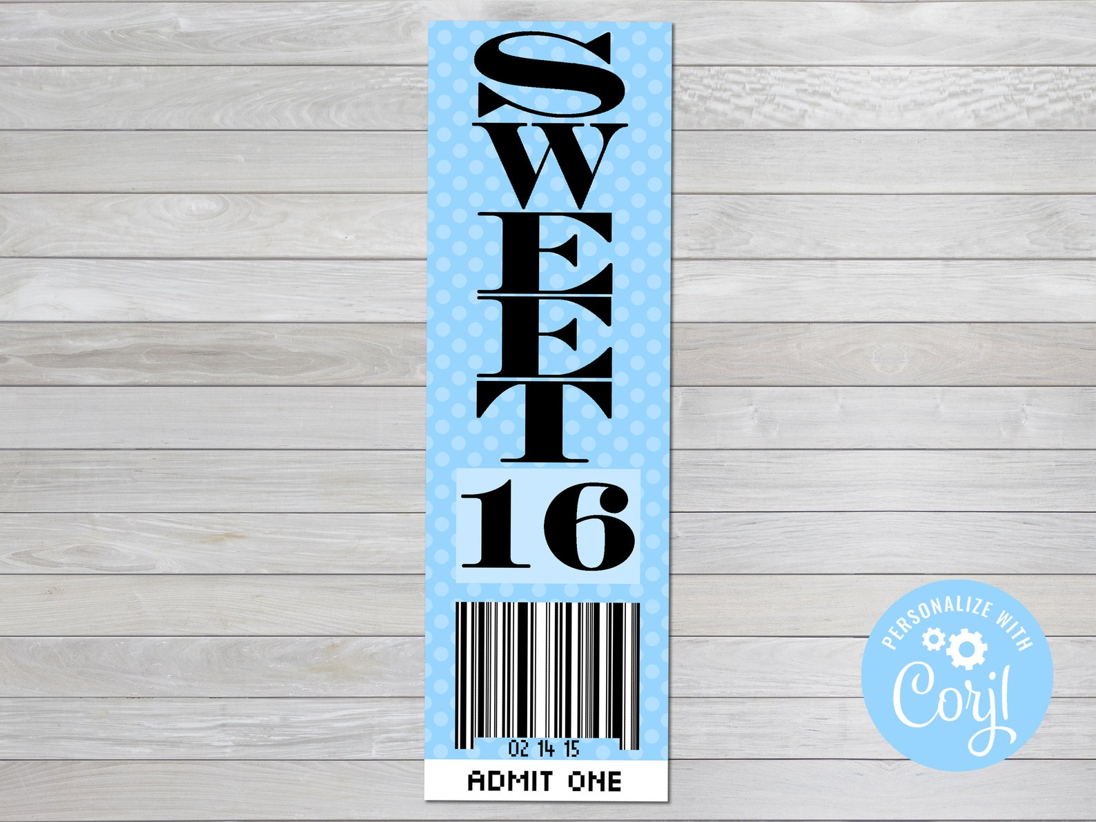 Sweet Sixteen Birthday Ticket Sweet 16 Birthday Ticket - Etsy