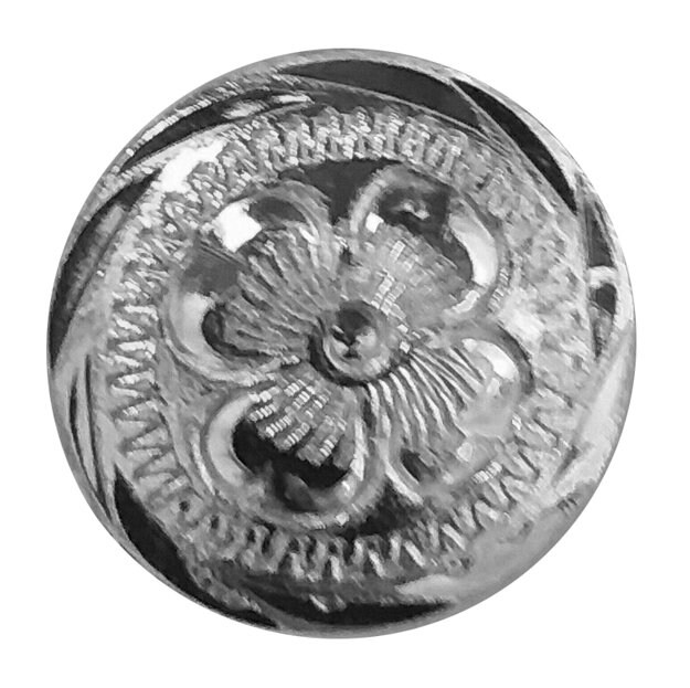 Hand Engraved Silver Plated Concho. Screw Back. - Etsy