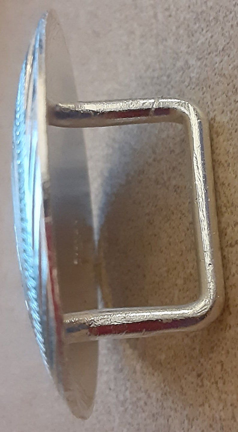 1 1/2 Silver Plated Hand Engraved Loop Back Concho. 80005-L - Etsy