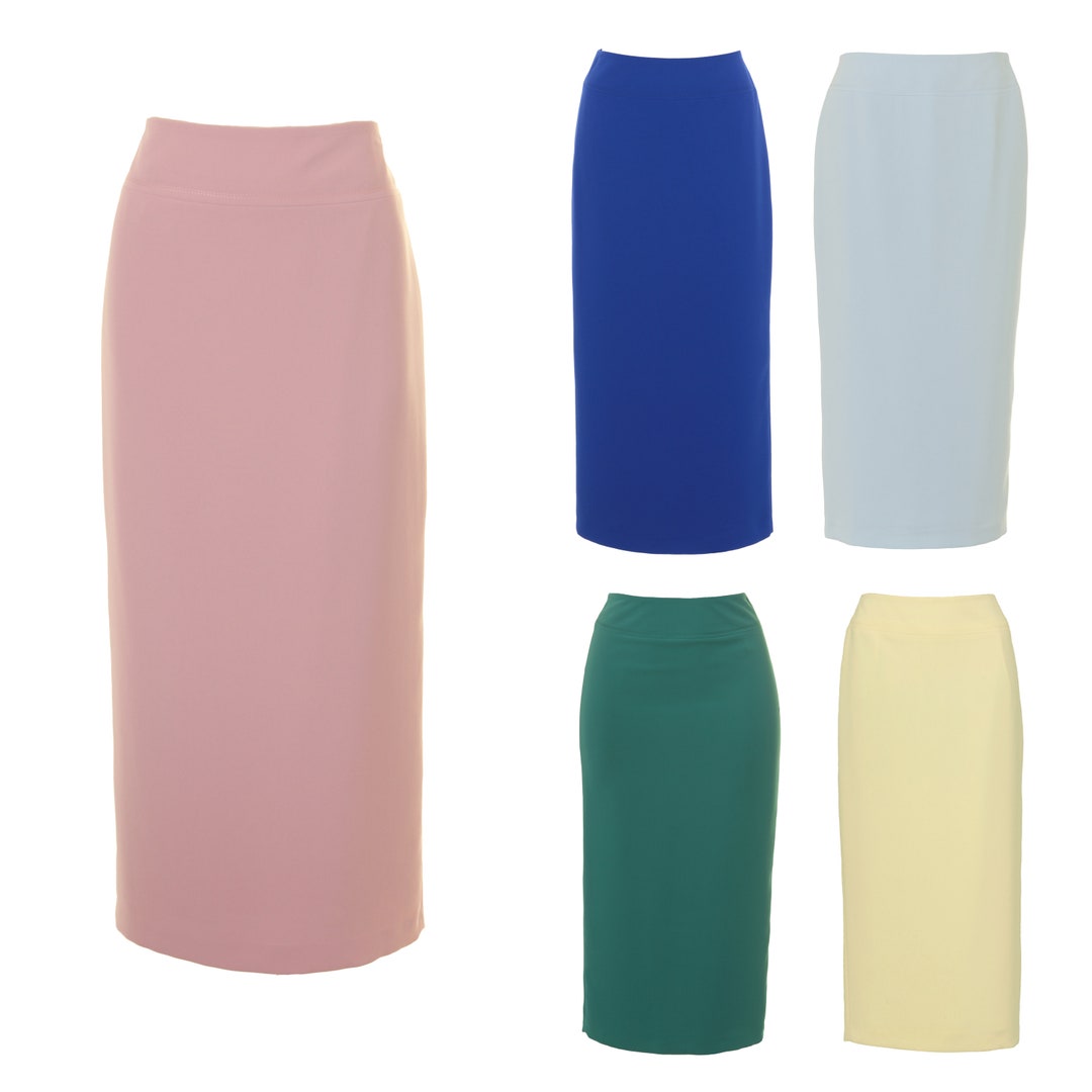 Busy Women's Full Length Maxi Long Skirt in Dusty Pink, Royal Blue ...