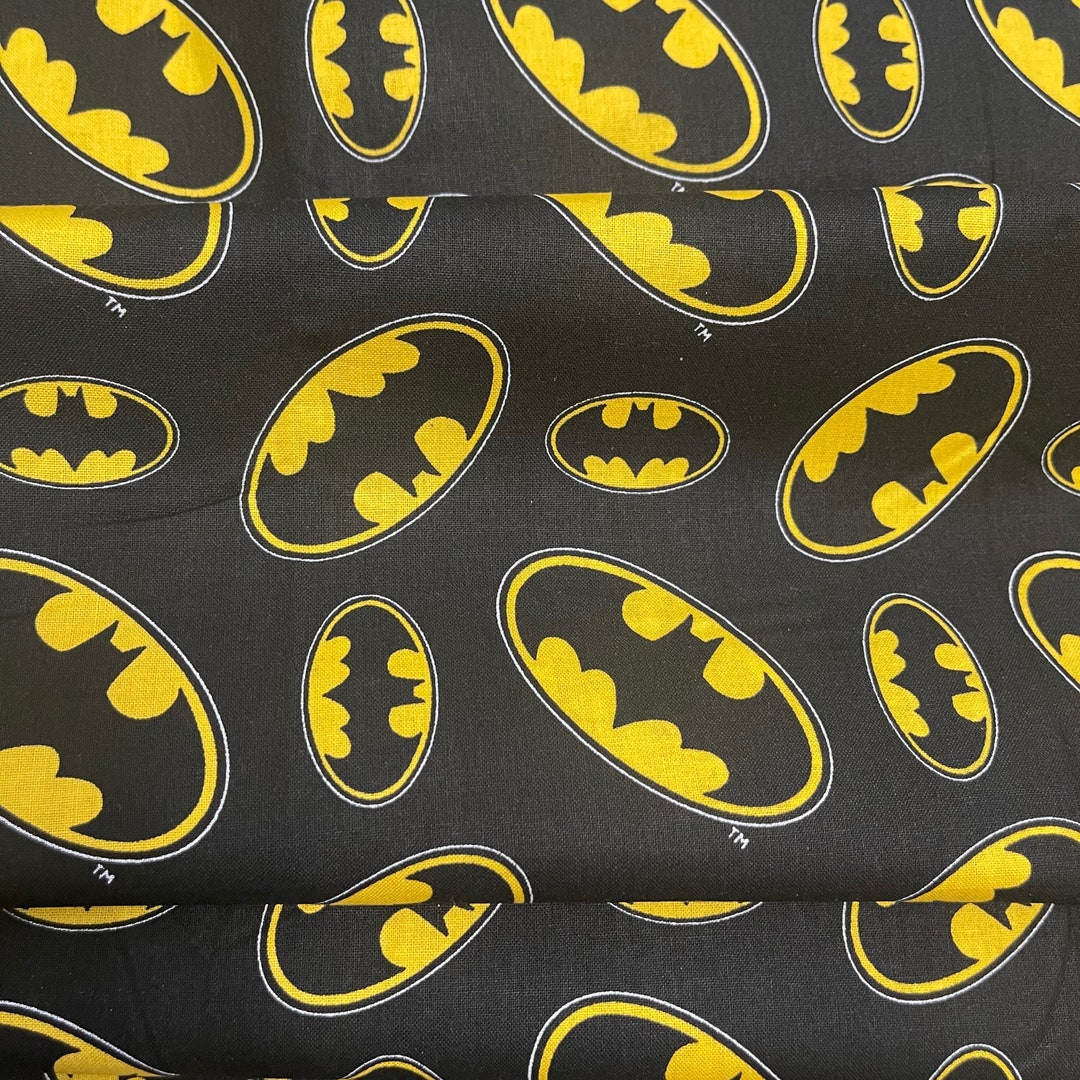 Fabric / Batman / DC Comics / Schwarzer Batman Baumwollstoff / Quilting ...