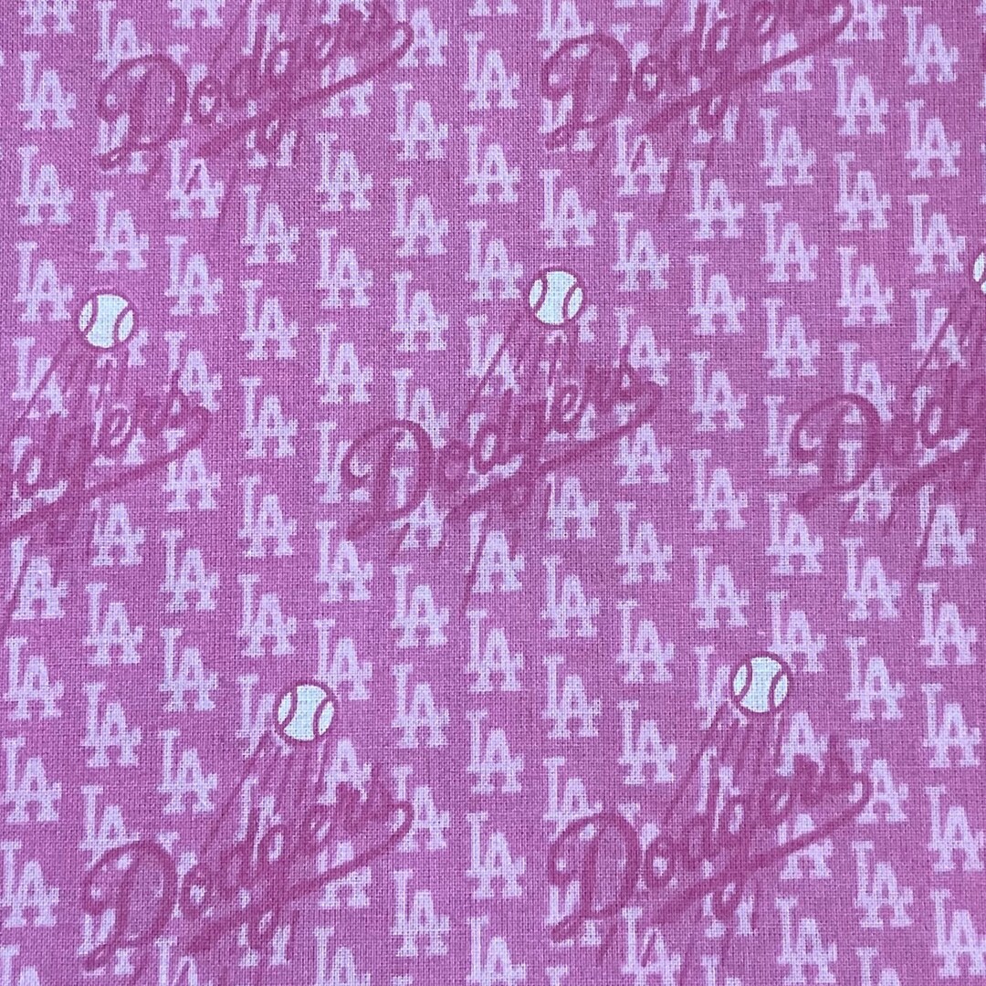 MLB Fabric / Cotton / Broadcloth / Pink / 100% Cotton Fabric by Fabric ...