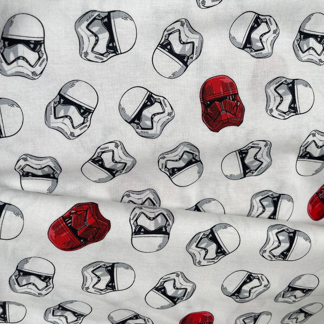 Fabric / Star Wars Fabric / Trooper / White / Cute Fabrics /kids Crafts ...