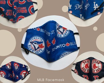 Chicago Cubs Face Mask - Etsy