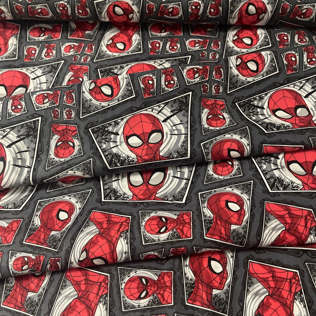 Fabric / Spiderman / Marvel Fabric / Cartoon Fabric / Quilting Cotton ...