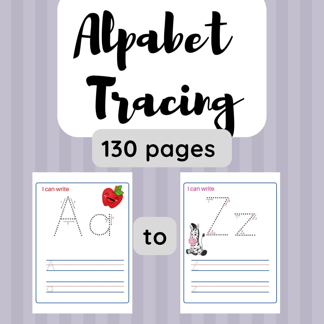 Preschool Handwriting Worksheets/ Alphabet Writing Practice/ ABC Letter ...