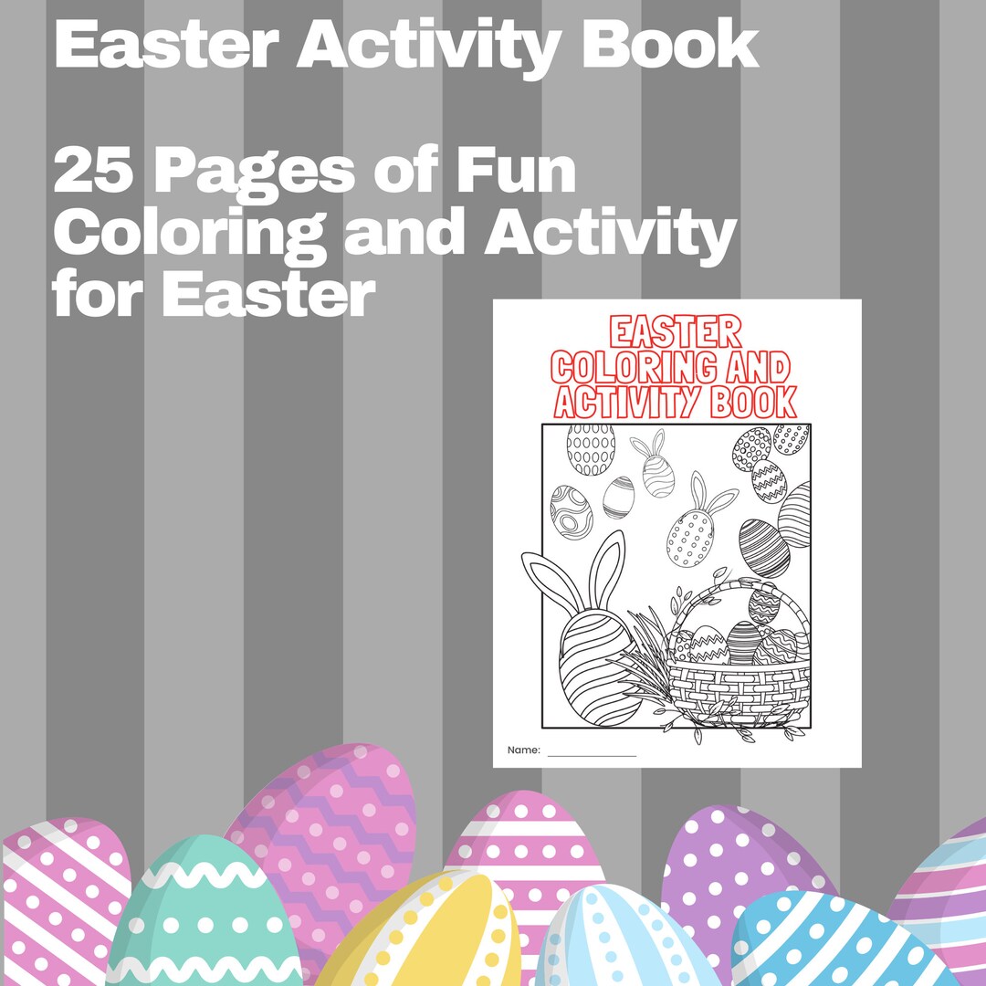 Libro de actividades de Pascua, Hoja de trabajo de actividades de ...