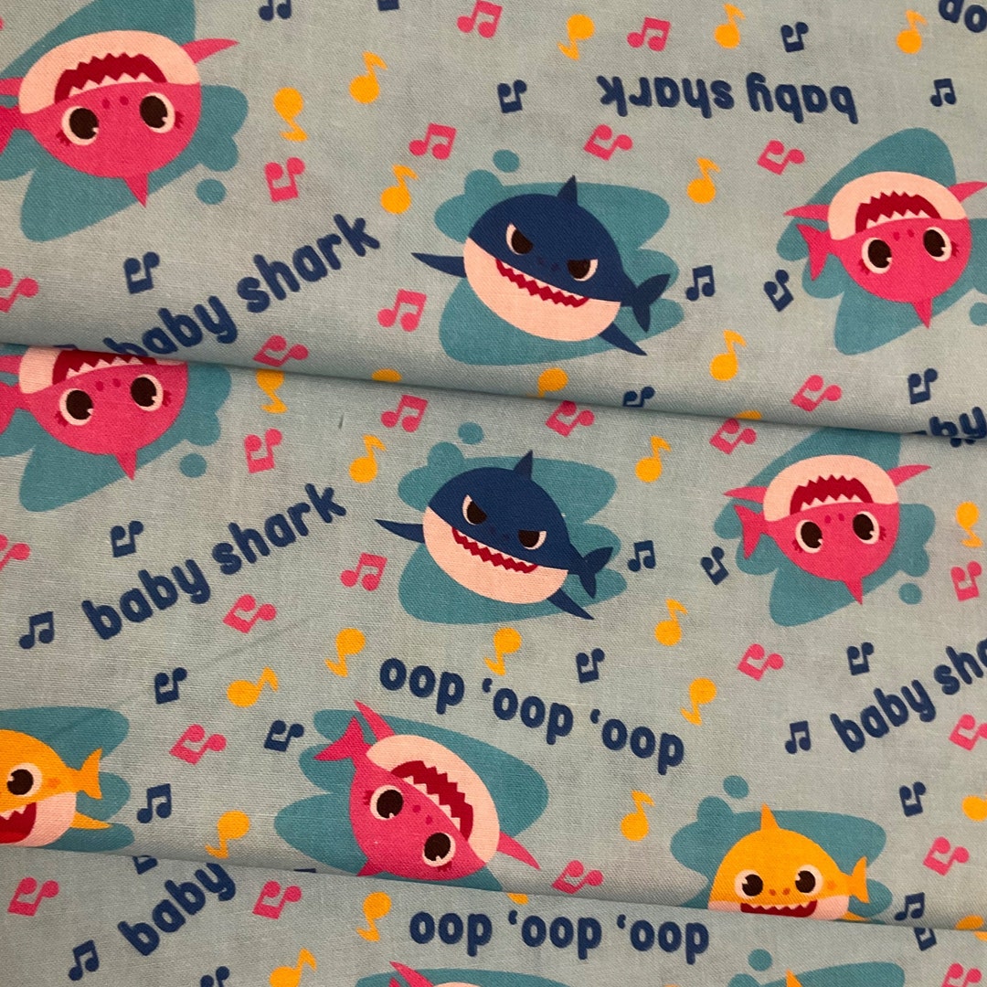 Fabric / Nickelodeon / Baby Shark / Music Toss / Blue / Baby Shark ...