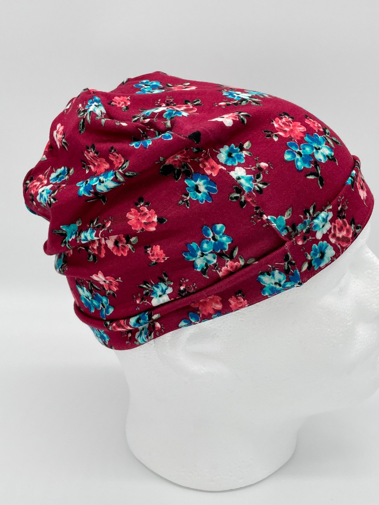 Chemo Caps Floral Chemo Caps Beanie Hat Sleep Cap Etsy
