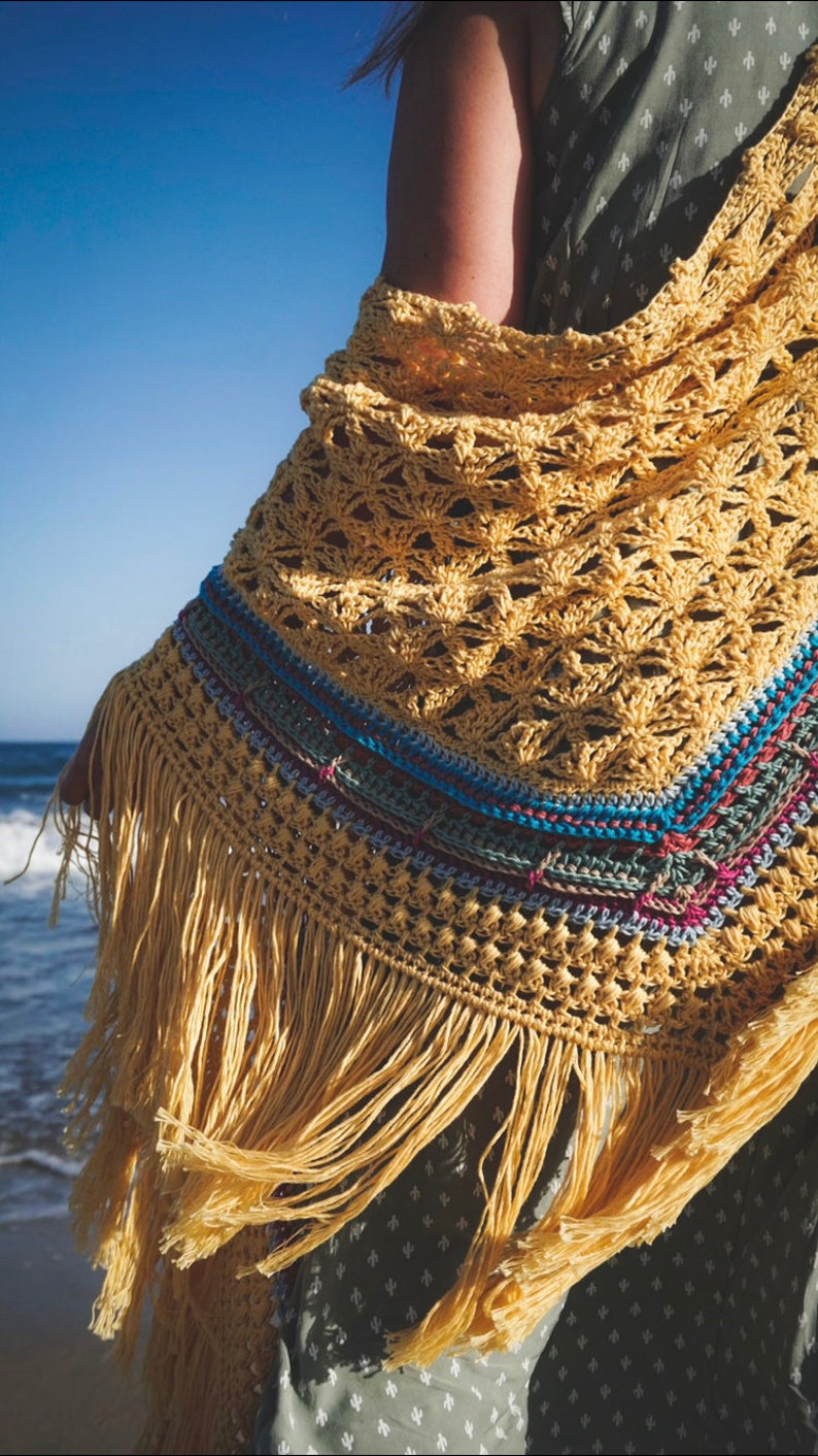 PATTERN SHAWL CANARY ISLANDS - Etsy