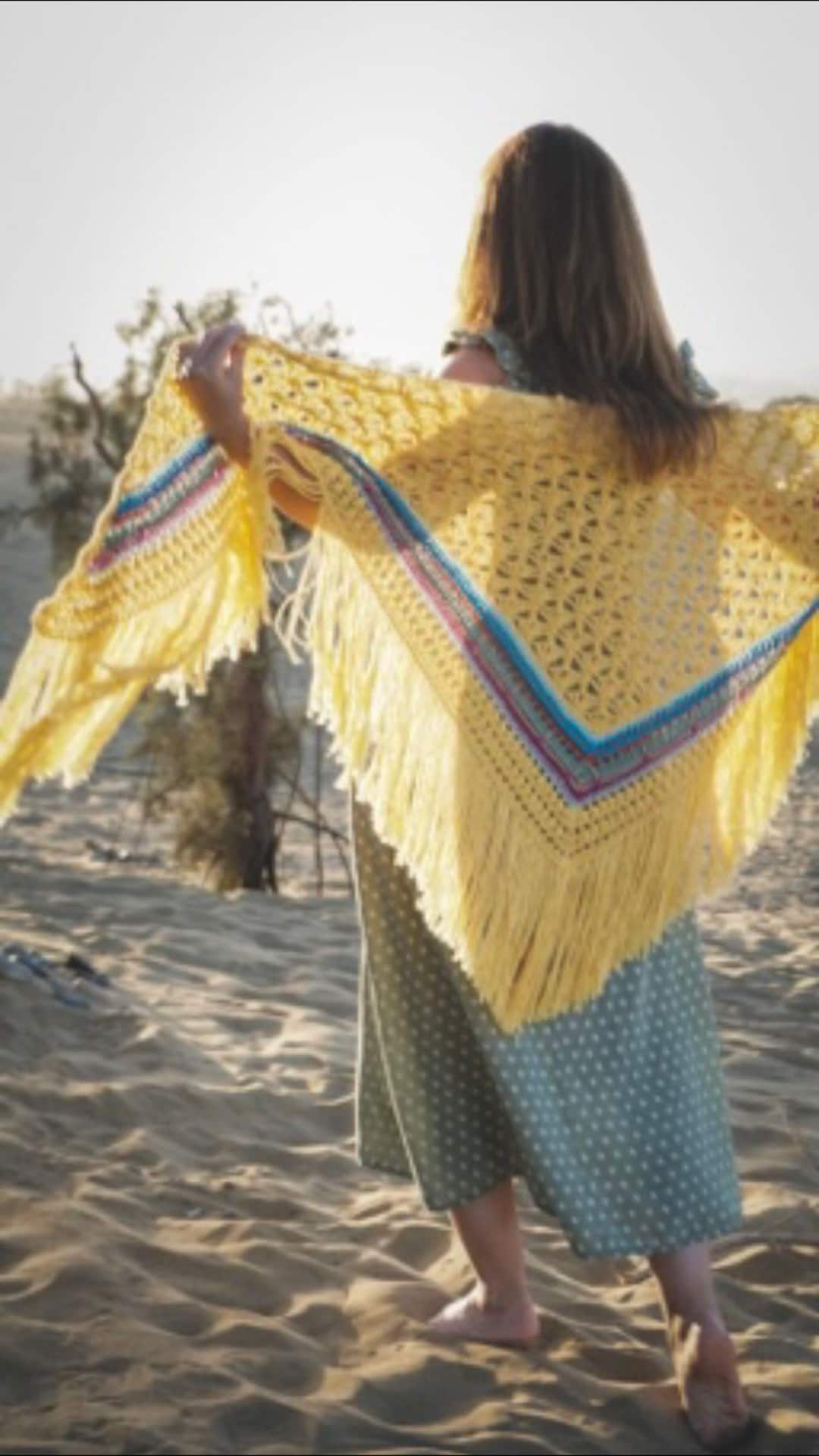CANARY ISLANDS SHAWL PATTERN - Etsy