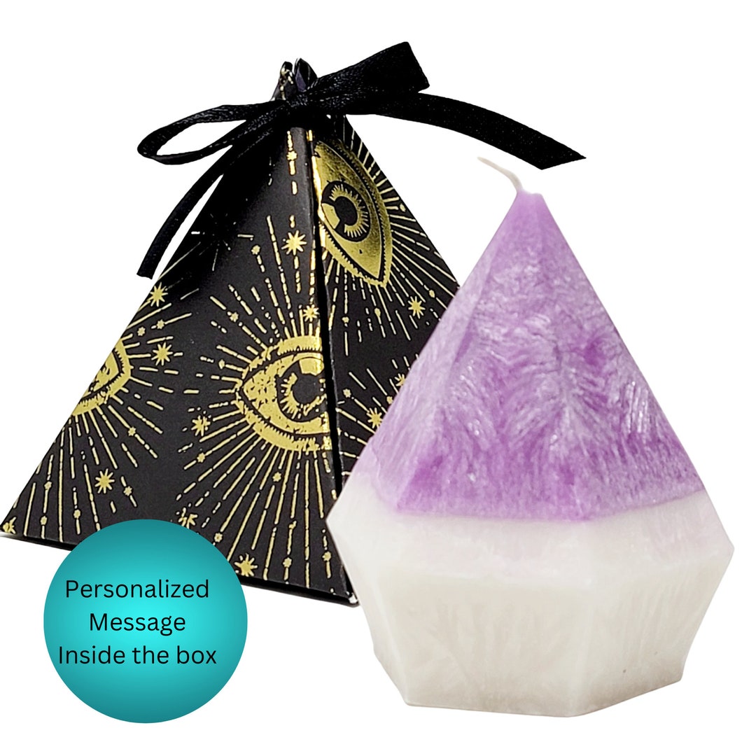 Crystal Surprise Candle With Personalized Box, Mystery Diamond Candle ...