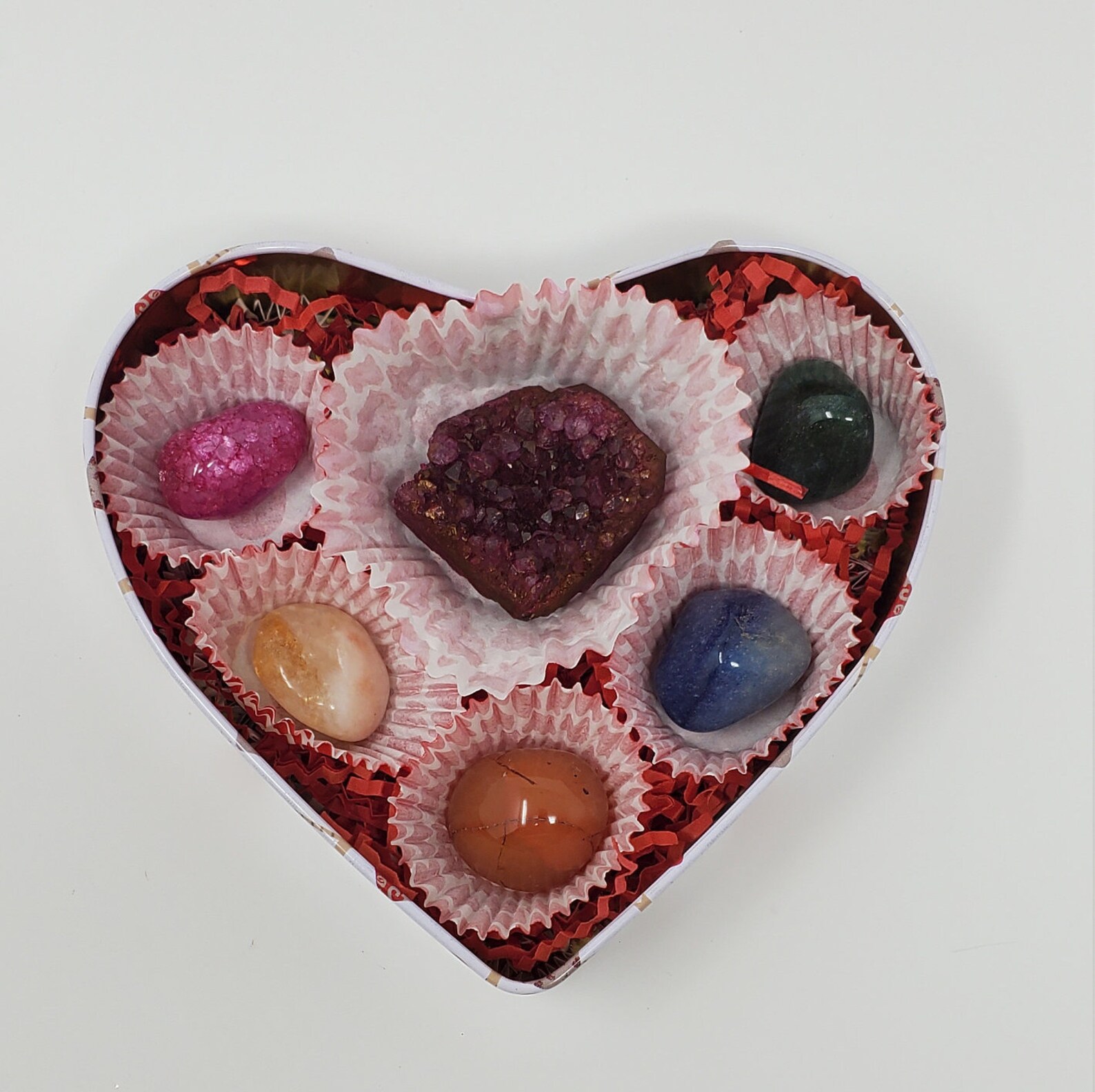 Crystal Chocolate Box Heart Shaped Box of Crystals Chakra - Etsy