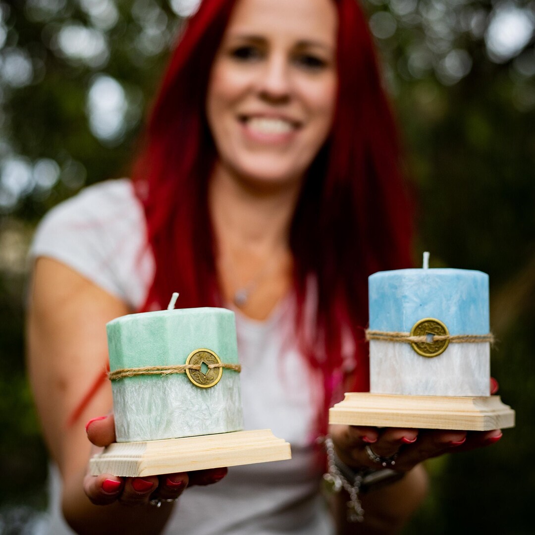 Crystal Hidden Candle, Secret Candle, Mystic Candle Wih Hidden Crystal ...