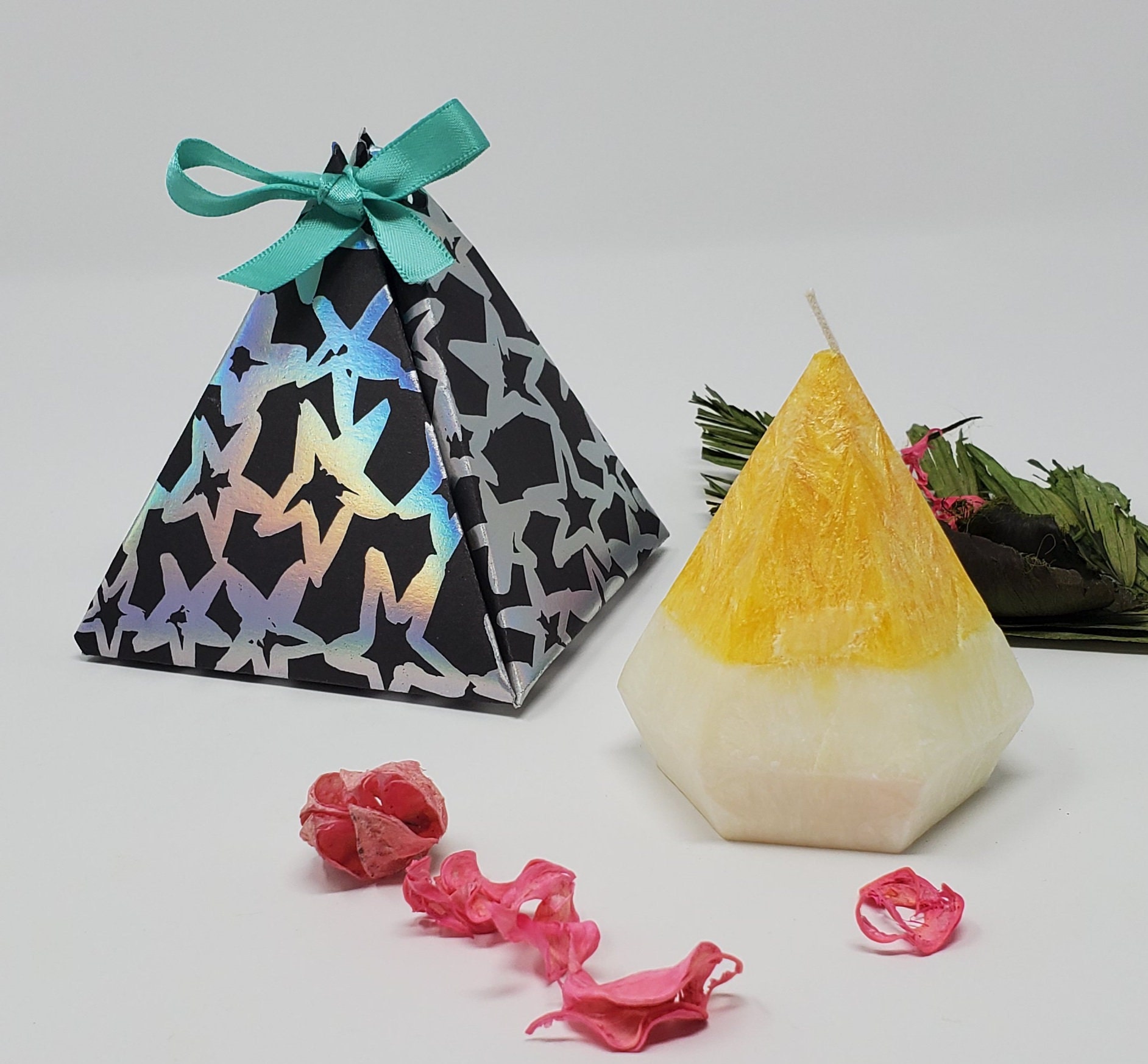 Surprise Candle with hidden crystals in a Personalized box | Etsy