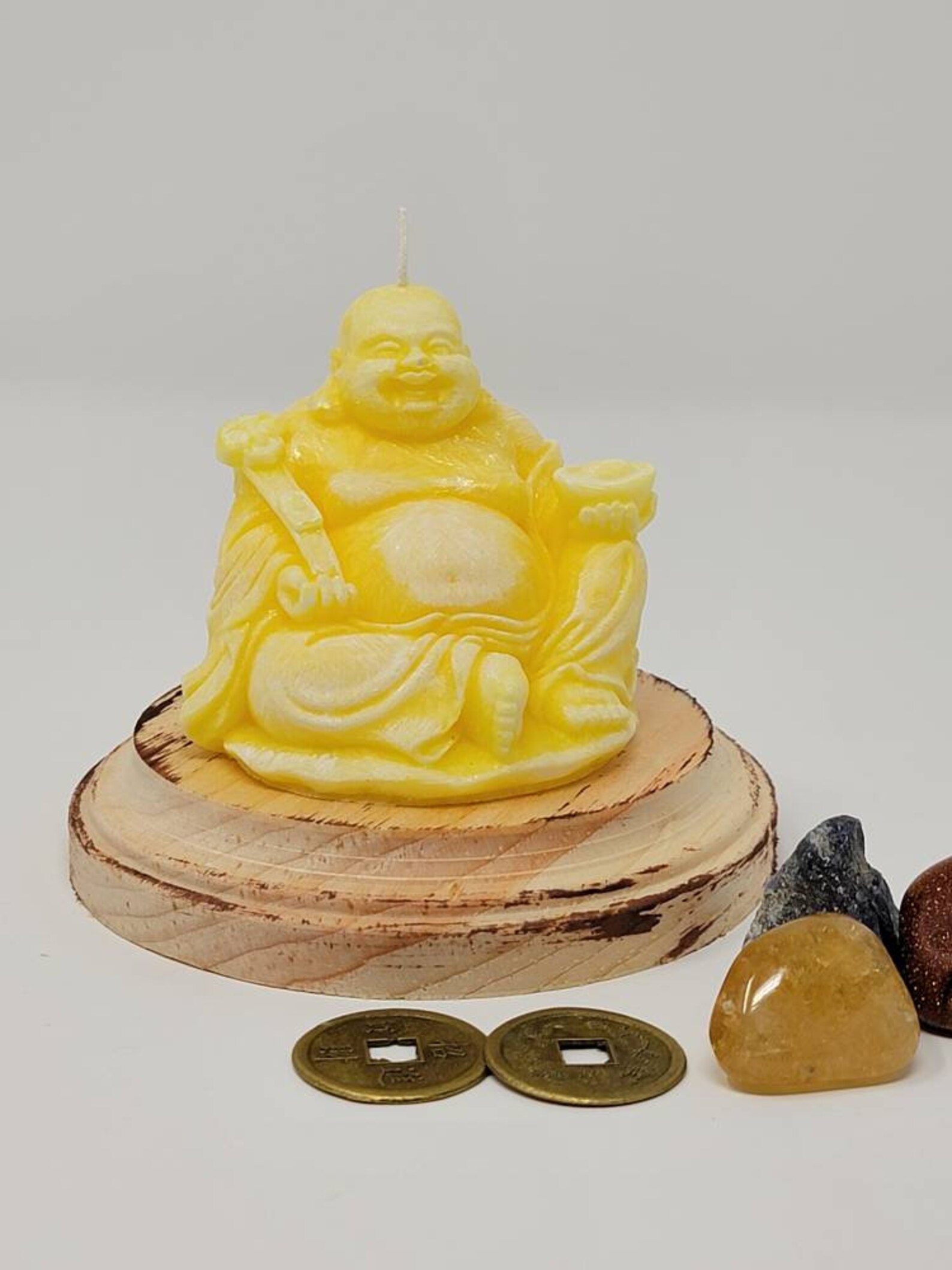 Buddha Candle Lucky Buddha Candle | Etsy