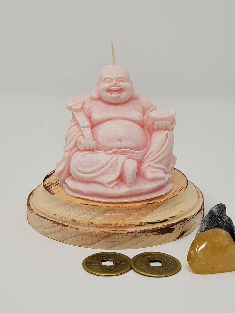 Buddha candle Lucky Buddha candle | Etsy
