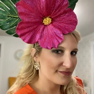 Summer Festival Headpiece, Flower Crown With Hibiscus Flowers for ...