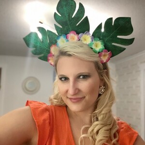 Summer Festival Headpiece, Flower Crown With Summer Flowers for Wedding ...