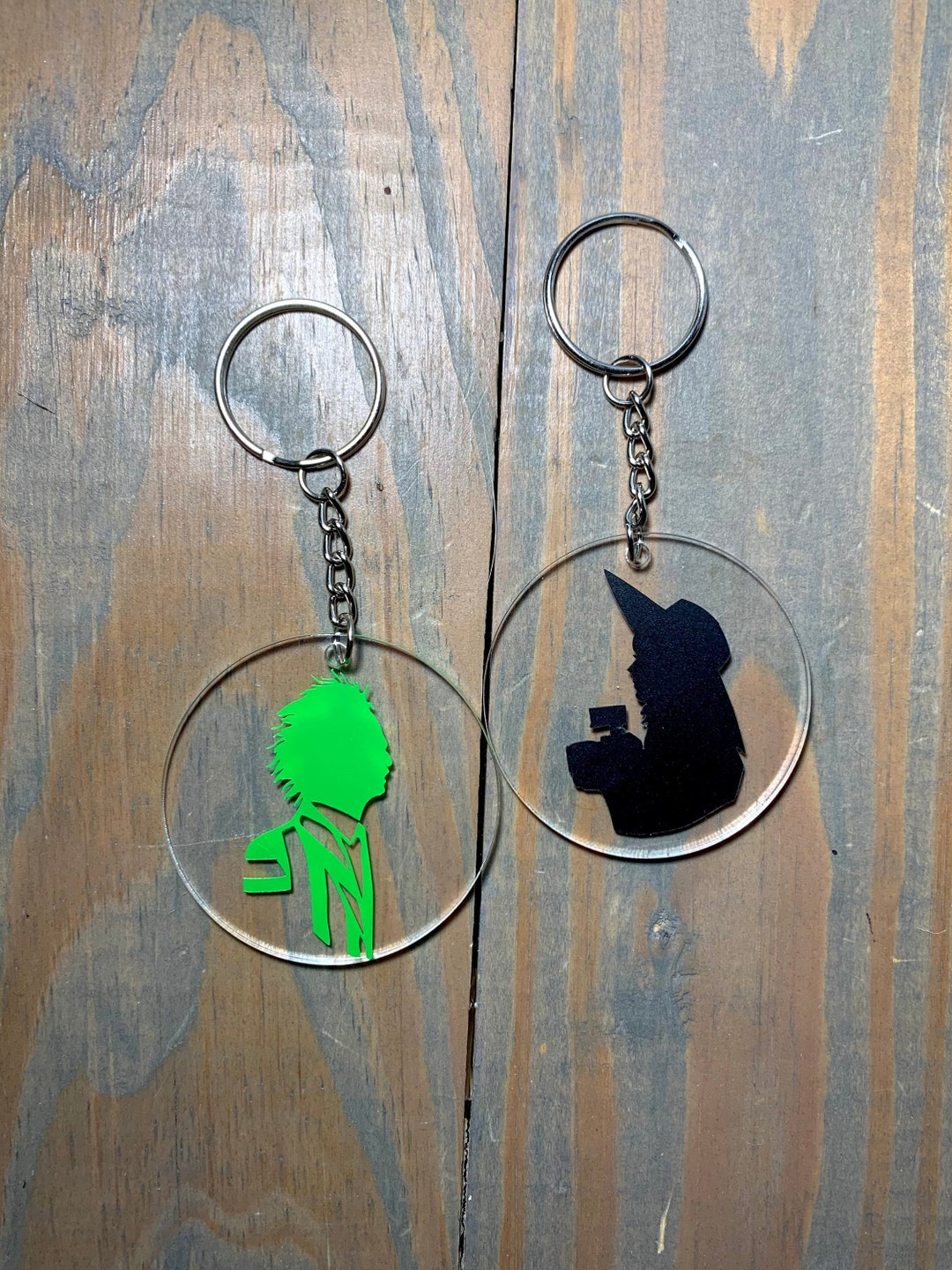 Beetlejuice & Lydia Deetz Acrylic Circle Keychains Gift - Etsy