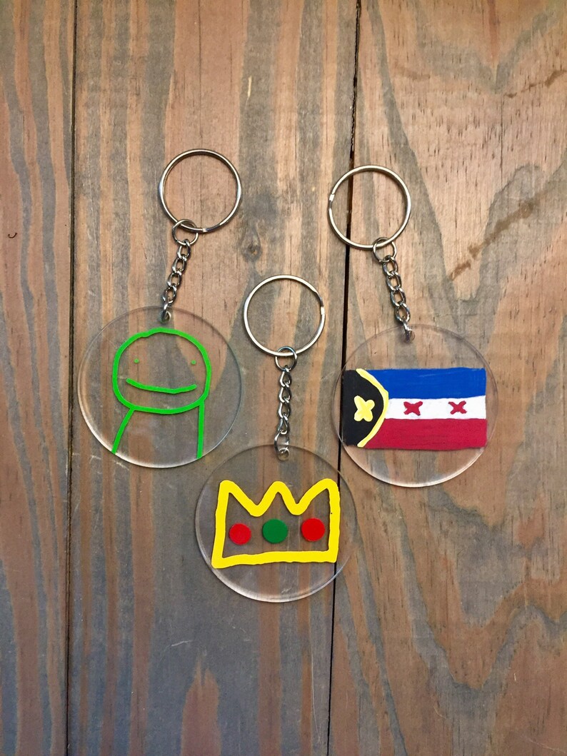 Dream Smp Minecraft Inspired Mcyt Keychains Gift - Etsy