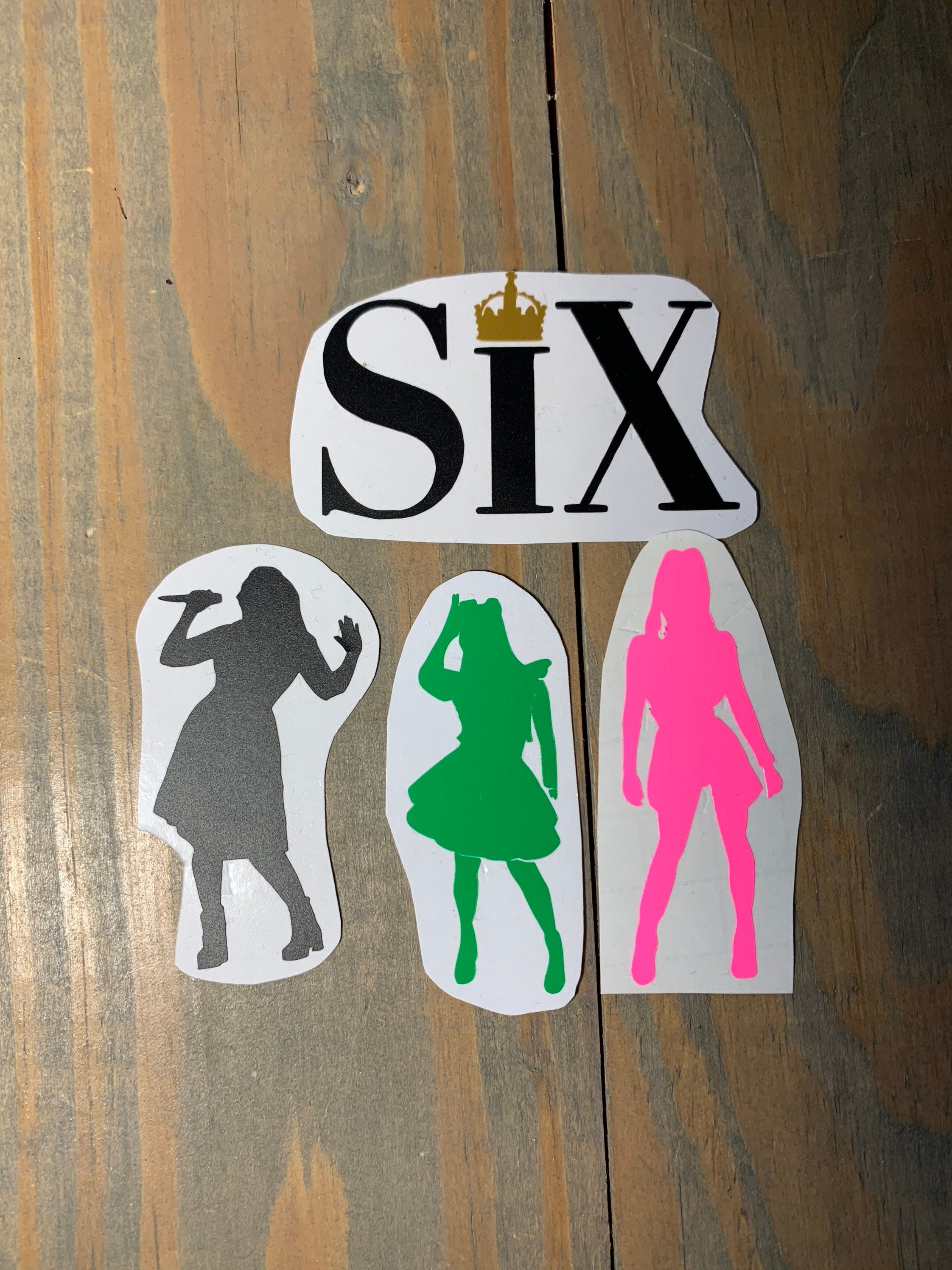 Pack of 10 Six the Musical Broadway Inspired Vinyl Decal - Etsy
