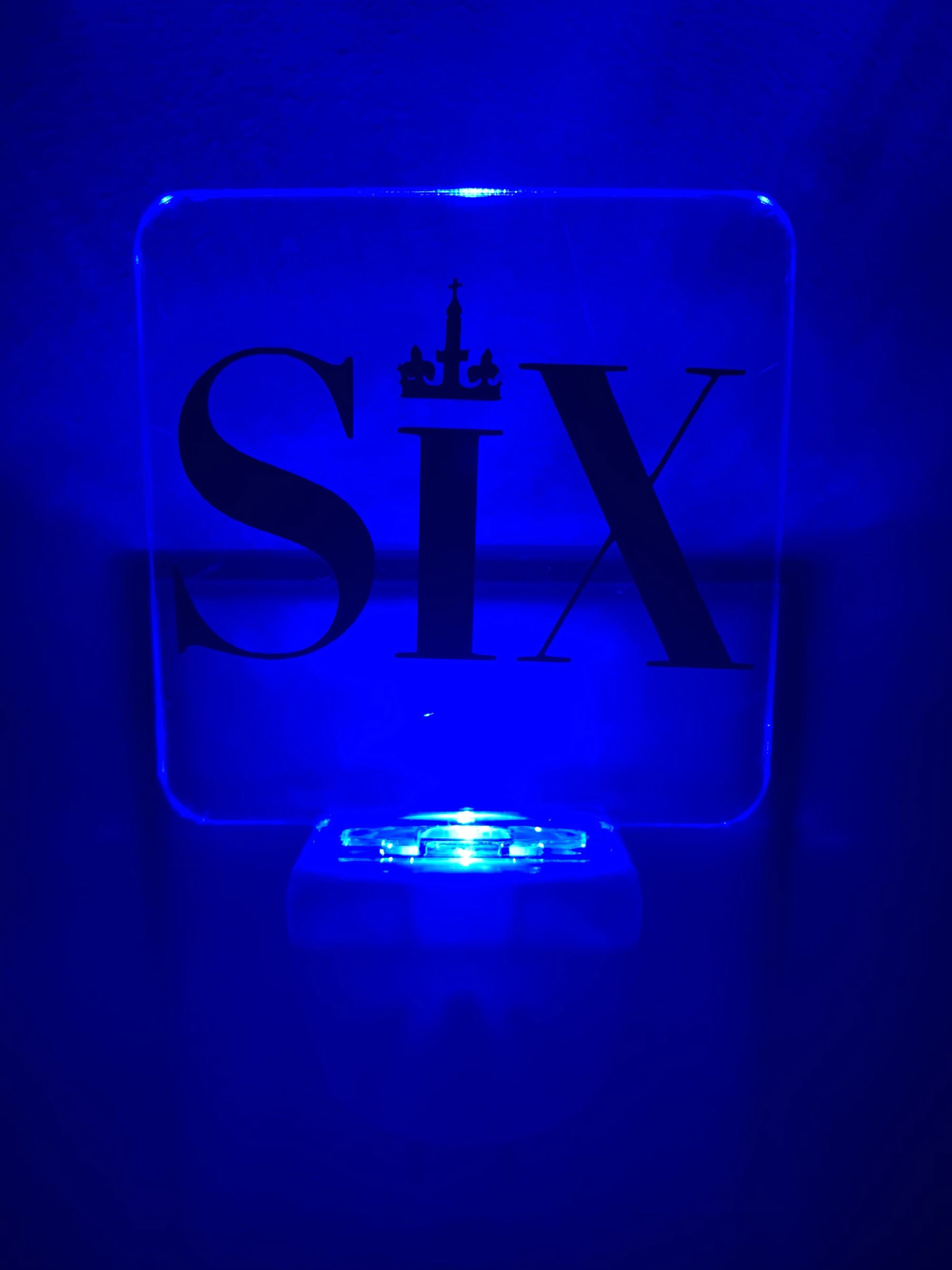 Six the Musical Broadway Custom Glitter Broadway Night Light - Etsy