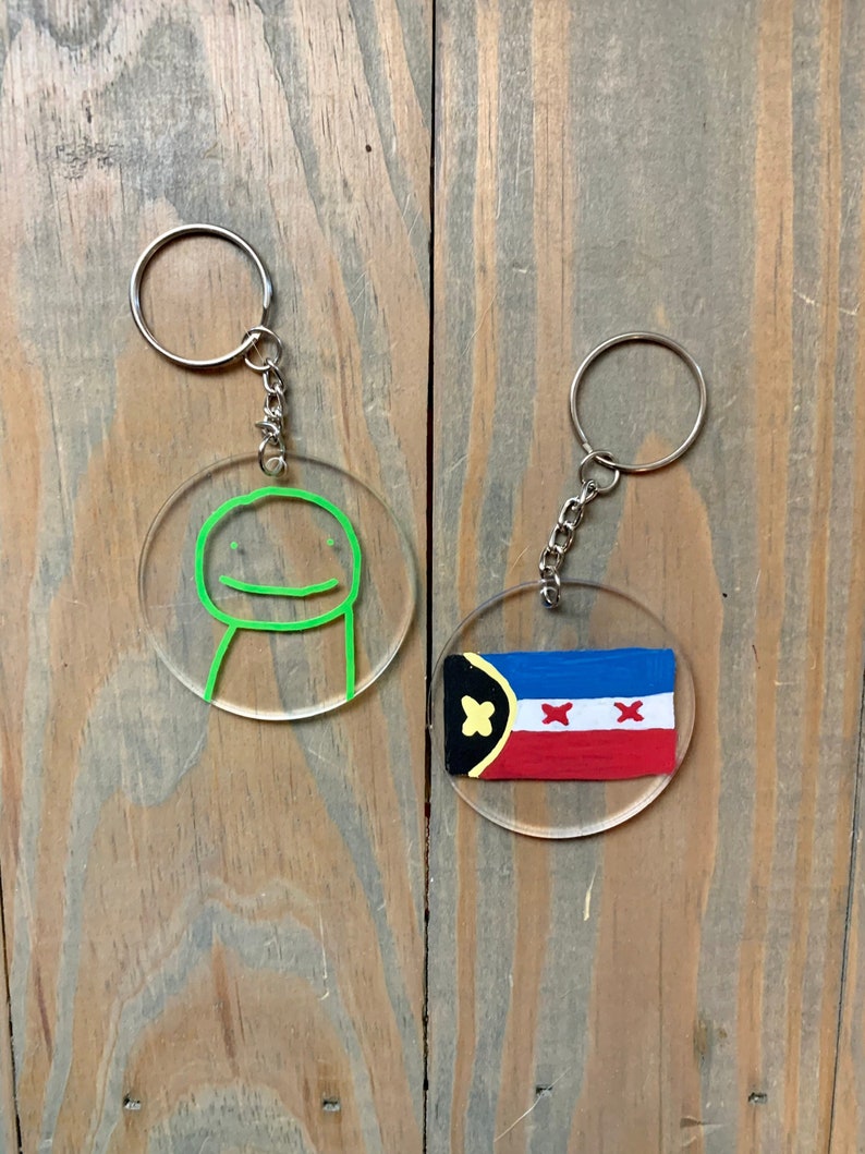 Dream Smp Minecraft Inspired Mcyt Keychains Gift - Etsy