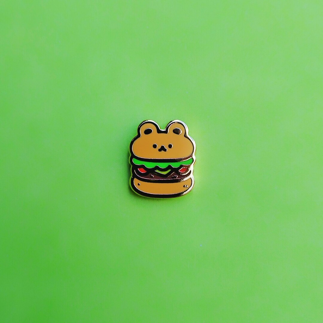Mini Pin - Hambearger Pin - Burger Pin - Hamburger Enamel Pin ...