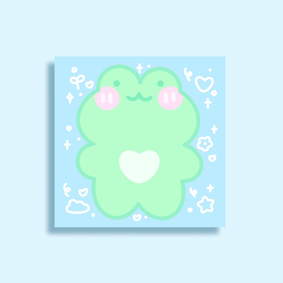 Hoppy and Cute Frog Post-it Notes Adorable Sticky Memos for - Etsy