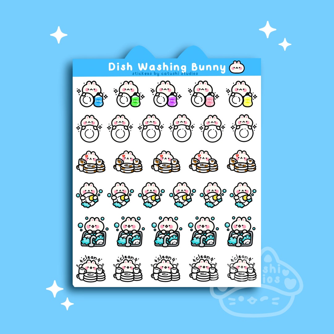 Cute Dishes Planner Stickers Cellphone Icon Sticker Sheets - Etsy